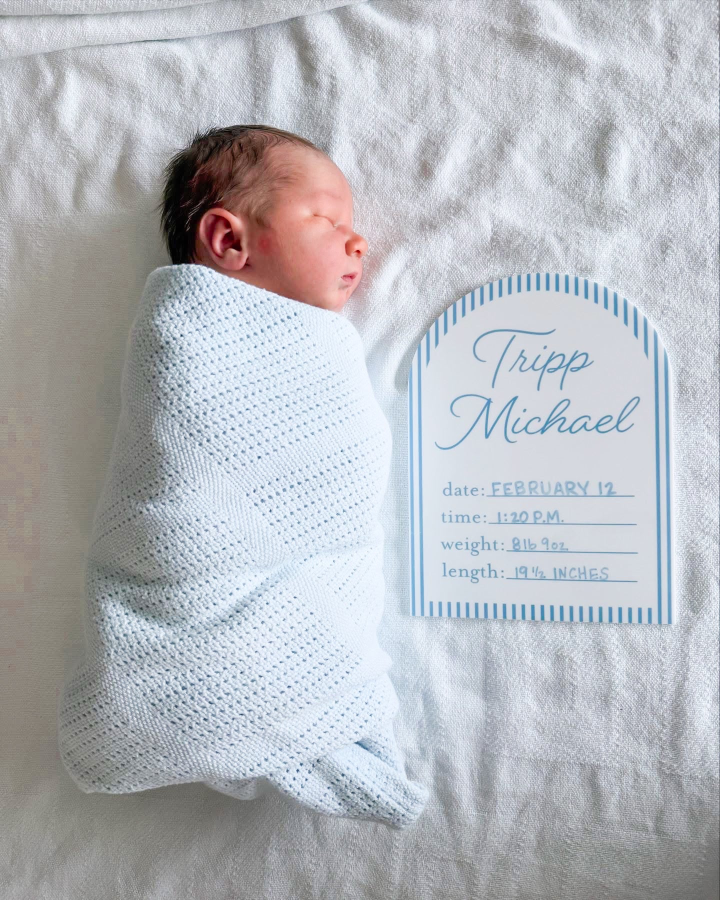 Pinstripe Stat Sign – The Simply Adoorable