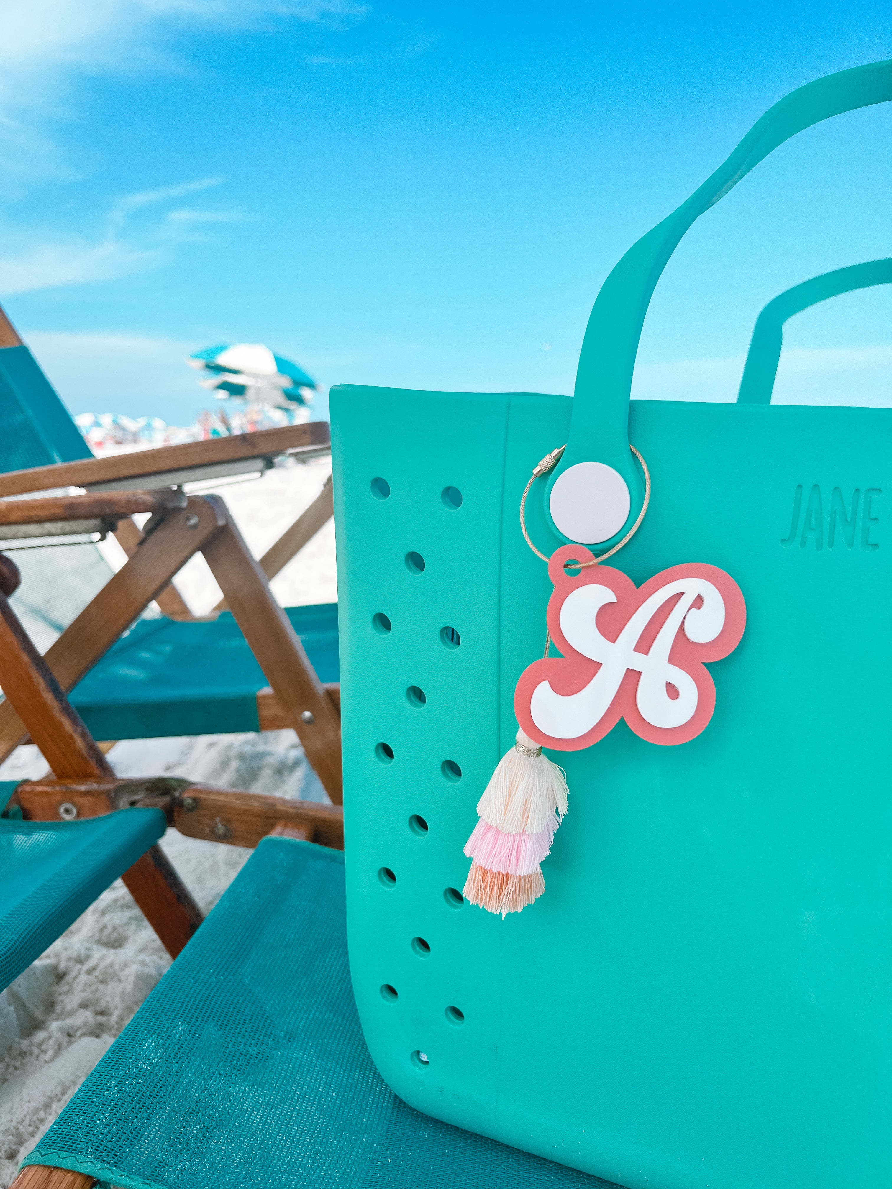 Groovy Initial Tassel Keychain – The Simply Adoorable